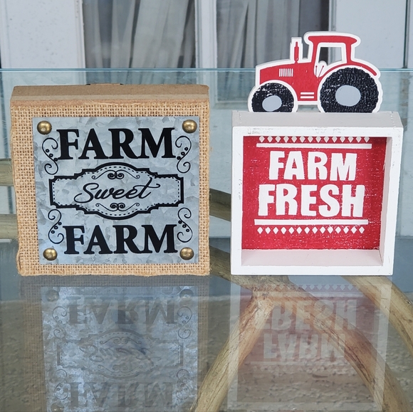 Source Unknown | Other | Farmhouse Wooden Miniature Signs Home ...